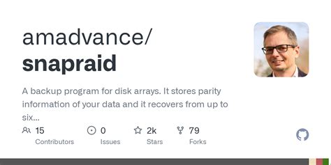 Github Amadvancesnapraid A Backup Program For Disk Arrays It Stores Parity Information Of