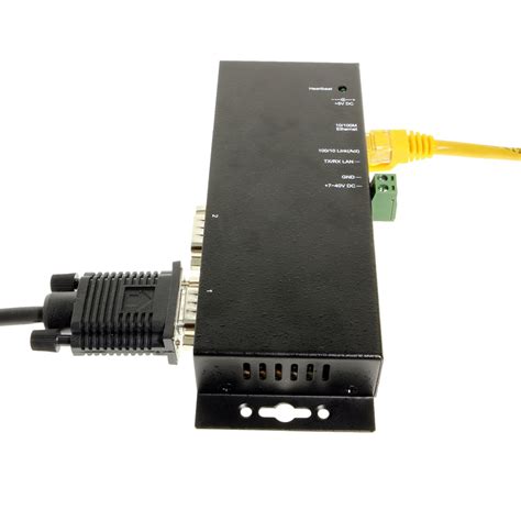 Dual Port RS 232 To Ethernet Data Gateway TCP IP Industrial Metal Case Coolgear