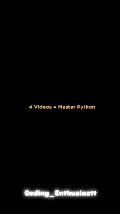 Top 4 Free Videos To Master Python Coding Python Shortsfeed Viralshorts Shorts