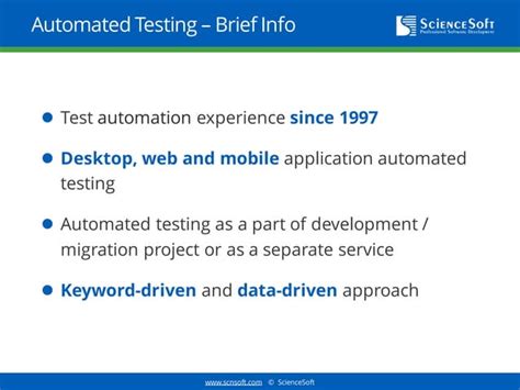 automated testing services ppt