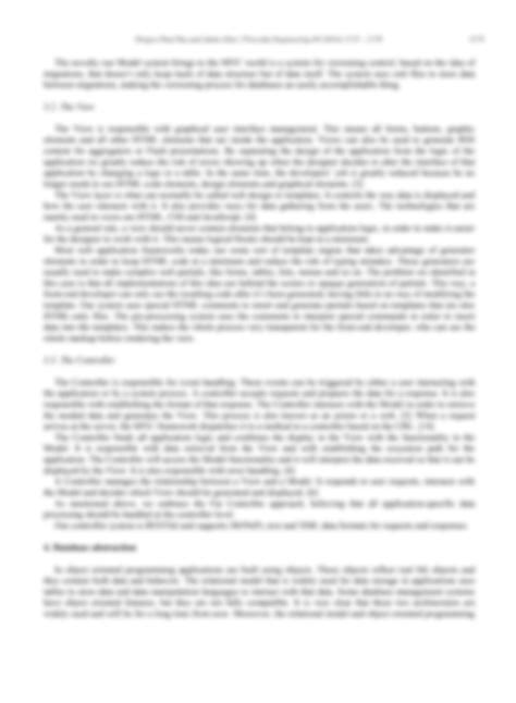Solution Designing An Mvc Model For Rapid Web Application Development