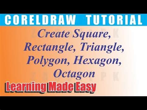 Corel Draw Tutorial Master Geometric Shapes For Stunning Designs Corel Draw Tutorial