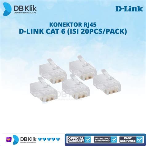 Konektor Rj D Link Cat Isi Pcs Pack Konektor Kabel Rj Pcs