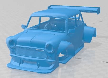 3d File Mini V8 Race Printable Body Car・3d Printer Model To Download・cults