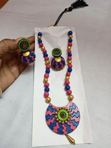 Teracotta Multicolor Terracotta Necklace Set Size Adjustable At ₹ 180