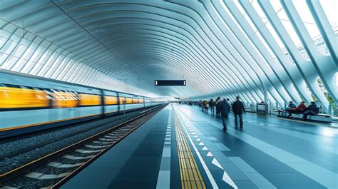 Premium Photo Urban Transportation Inside The Train Station Resplendent