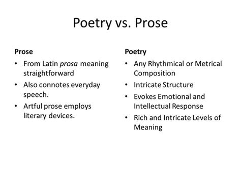 What Is A Prose Poem Example