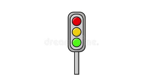 Animated Video Forming A Traffic Light Stock Footage Video Of Round