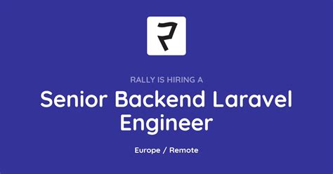 Senior Backend Laravel Engineer At Rally Joblistapp