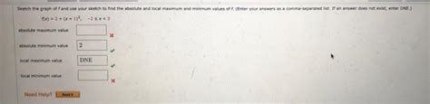 solved swetch the graph of fand use your sketch to find the
