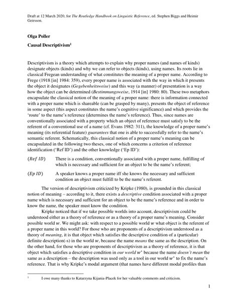 Pdf Causal Descriptivism