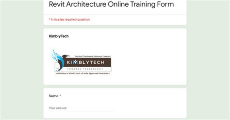 Kimblytech On Linkedin Revit Architecture Online Training Form