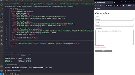Hindi Creating A Contact Us Form With Validation Using Reactive Forms In Angular Part 3 Youtube