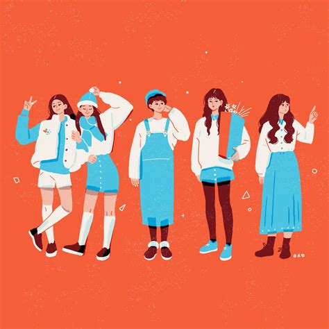 겨울소녀들 디지털 아트 · 일러스트레이션 디지털 아트 일러스트레이션 그래픽 디자인 일러스트레이션 디자인 일러스트