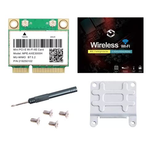 Mini Pcie Wifi E Axe H Network Card Tri Band Ax Wifi Bluetooth Adapter