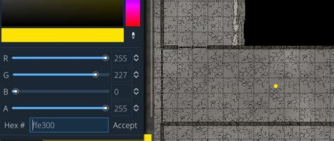 Bug The Colour Picked By The Colour Picker Is The Yellow Of The Cursor For The Colour Picker