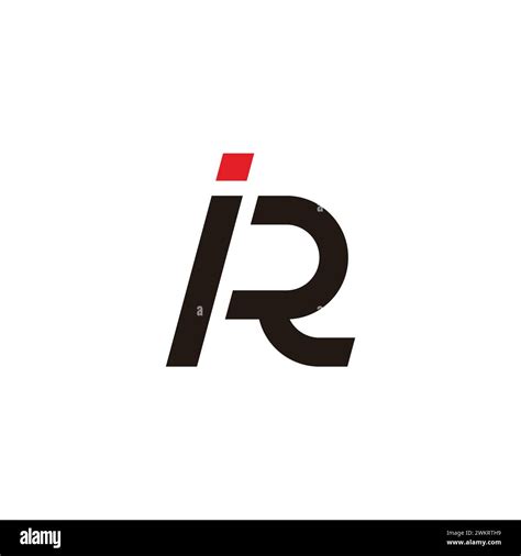 letter ir simple dot line geometric logo vector stock vector image and art alamy