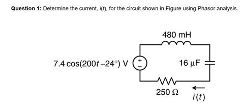 solved determine the current i t for the circuit shown in figure