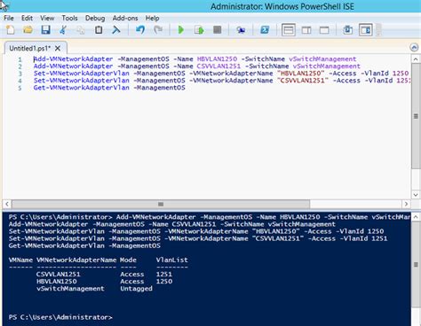 Creating Virtual Nics On A Virtual Hyper V 2012 R2 Switch For Hyperv Cluster With Powershell