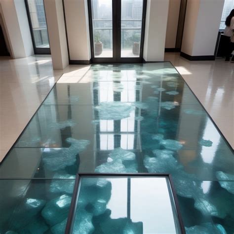 Bumpy Glass Floor With Clear Visibility Stable Diffusion Online