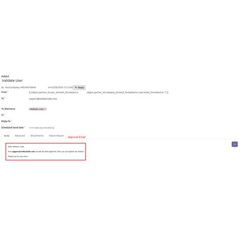 User Approval App For Odoo Control Portal Access
