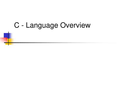 c language overview powerpoint slides learnpick india