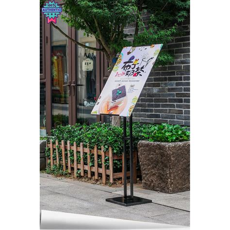 Billboard Price Tag Stand ขาตั้งป้ายโฆษณา ขาตั้งป้ายprice ขาตั้งวาดรูป ขาตั้งรูปภาพ สีดำ Matte