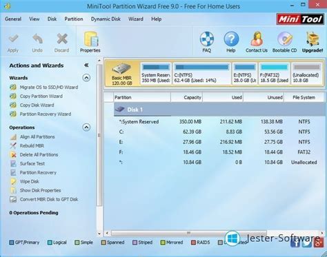 Скачать Minitool Partition Wizard на Windows 10 8 7 Vista Xp бесплатно
