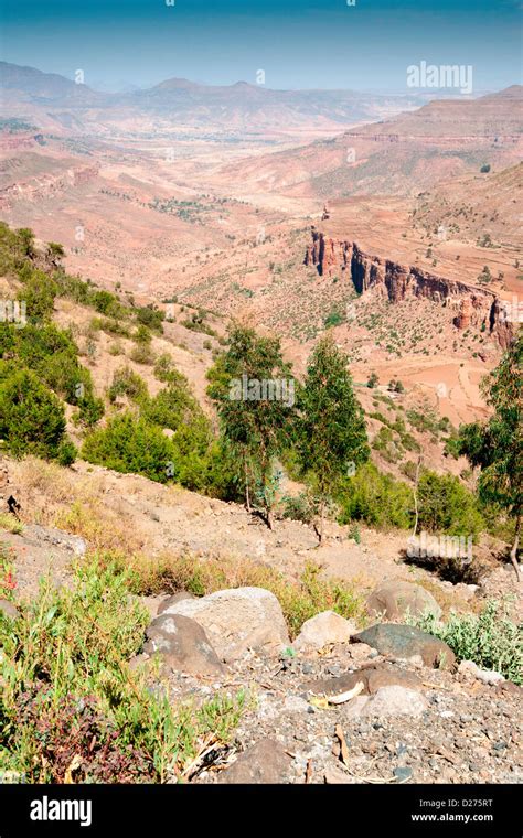 Breathtaking Scenery Near Adigrat On The Eritrean Border In Northern Ethiopia Africa Stock
