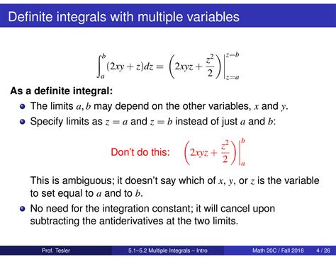 SOLUTION Indefinite Integrals With Multiple Variables Studypool