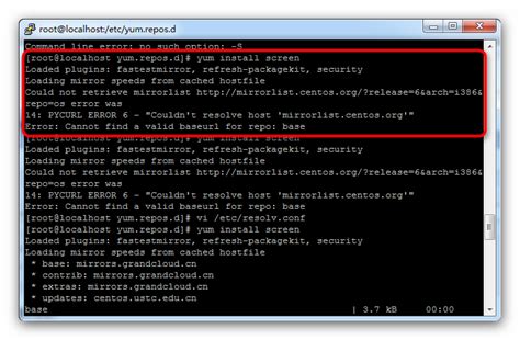 Yum Couldn T Resolve Host Mirrorlist Centos Org For CentOS 6 Tang