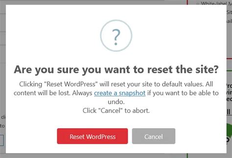 How To Reset Your Wordpress Website To Default And Start Again