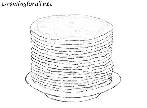 How To Draw Pancakes Drawingforall Net