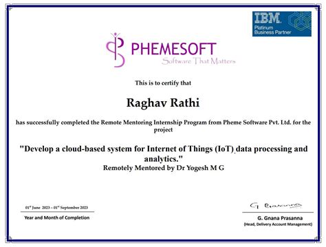 Raghav Rathi On Linkedin Ibminternship Cloudintern Cloudcomputing Careermilestone