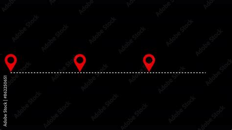 Gps Location Pointers Animation Location Map Pointers With Pin Icon And Location Animation On