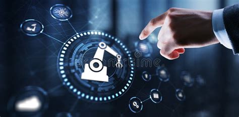 Rpa Robotic Process Automation System Artificial Intelligence Concept Stock Illustration