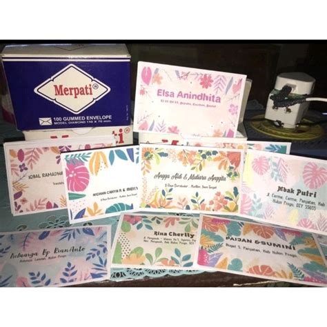 Jual Amplop Kondangan Amplop Sumbangan Amplop Custom Nama 50pcs 10k Shopee Indonesia