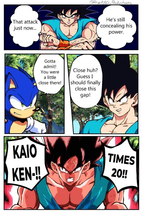 A Sparring Match Between Sonic And Goku Kadproductions R