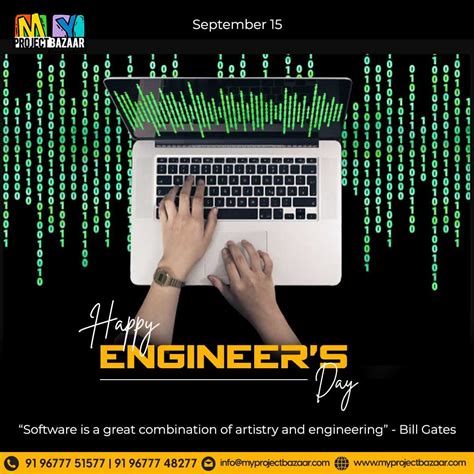 Celebrating The Great Minds On Engineers Day Myprojectbazaar Posted