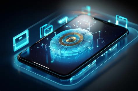 Premium Ai Image Mobile Cyber Security Password Lock For Data Protection