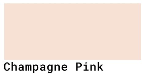 Champagne Pink Color Codes The Hex RGB And CMYK Values That You Need
