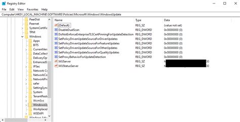 audit and fix windows update registry keys in a co management scenario deployment research