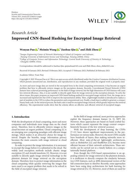 pdf improved cnn based hashing for encrypted image retrieval