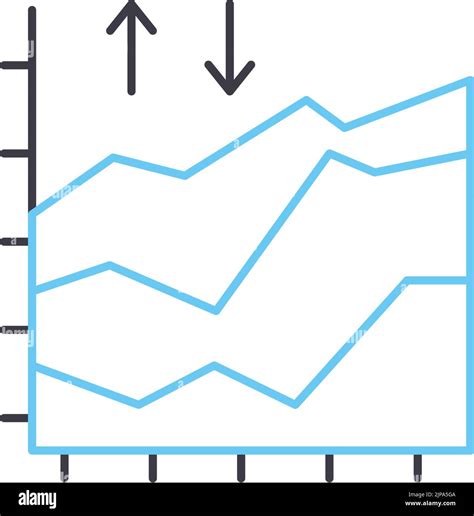Histogram Line Icon Outline Symbol Vector Illustration Concept Sign Stock Vector Image And Art