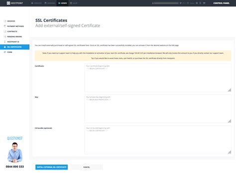 How Can I Install An Ssl Certificate From A Third Party Provider