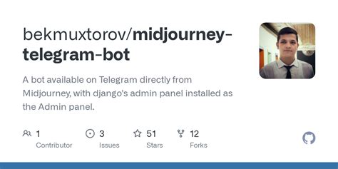 github bekmuxtorov midjourney telegram bot a bot available on telegram directly from