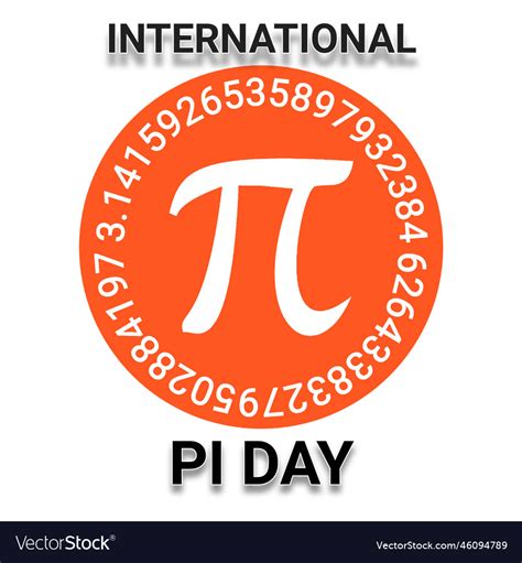 international pi day royalty free vector image
