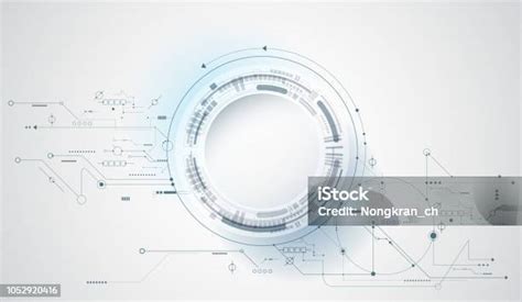 벡터 디자인 3d 종이 원형 회로 보드 그림 추상적인 현대 미래 공학 과학 기술 배경 합류에 대한 스톡 벡터 아트 및 기타 이미지 Istock
