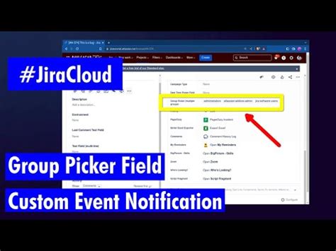Jira Cloud Custom Event Notification Using Group Picker Field Ravi Sagar