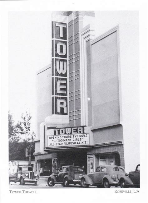 Tower Theatre Opened 1940 Roseville California Postcard 141